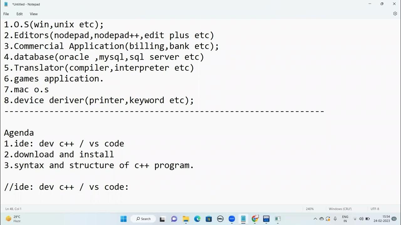 C++ Part2 Install dev C++ | First Program in C++ | How to compile - YouTube