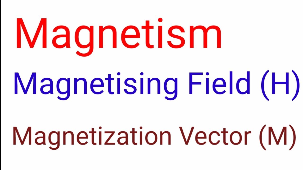 12.5.10.A1,Class12, Chapter 5, Magnetism, Magnetising Field (H ...