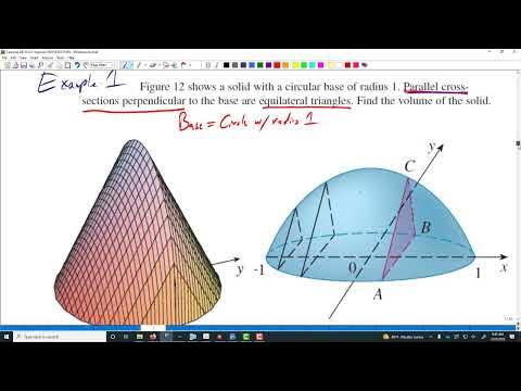 Volume of solids with known cross-section - YouTube