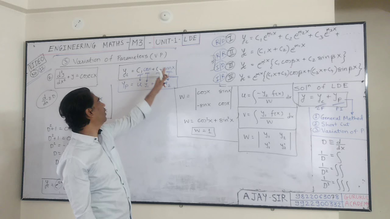 ENGG.MATHS-M3- LDE- VP-12 - YouTube
