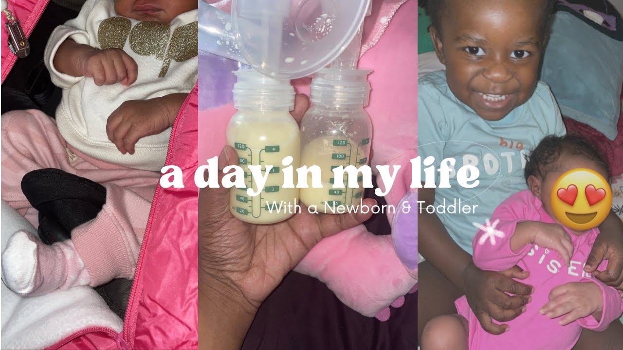 VLOG: CHAOTIC DAY IN THE LIFE WITH A NEWBORN & TODDLER👩‍👧‍👦 - YouTube