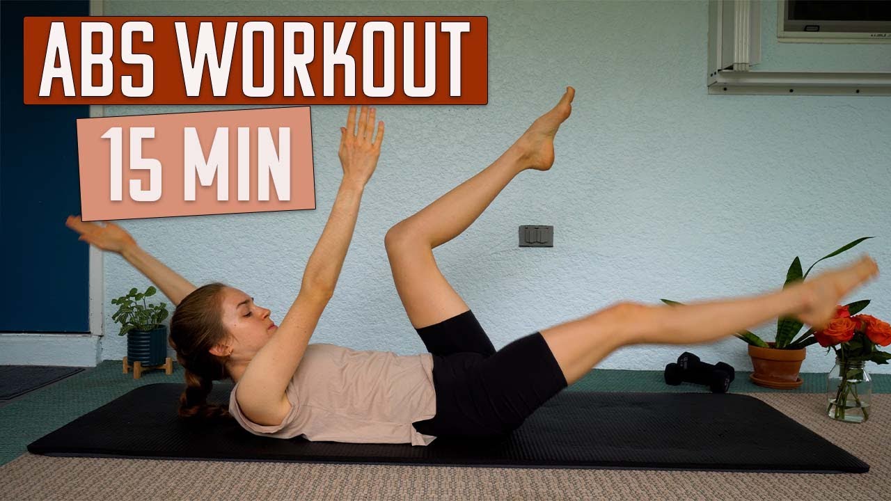 15 MIN Abs Workout - NO EQUIPMENT - YouTube