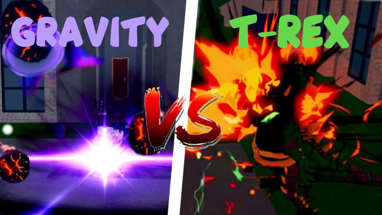 T-Rex Vs Gravity | Bloxfruits pvp #bloxfruits #onepiece #roblox - YouTube
