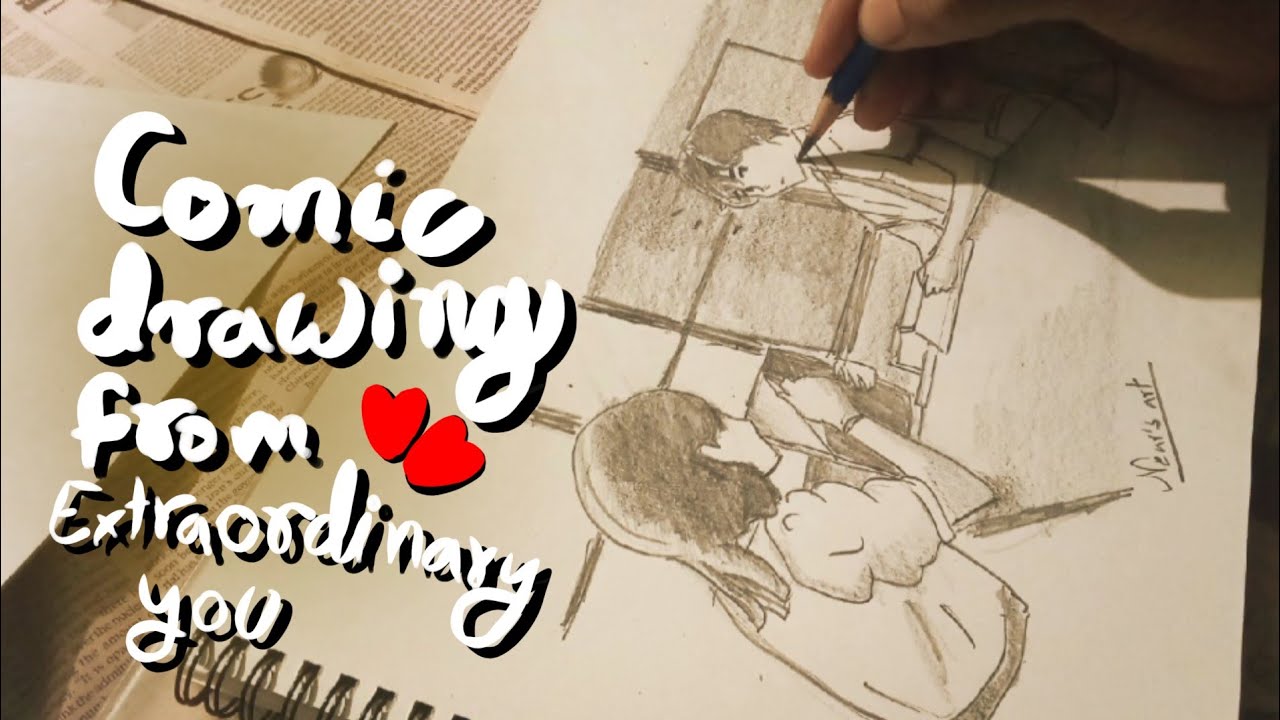 comic drawing from kdrama |extraordinary you | - YouTube