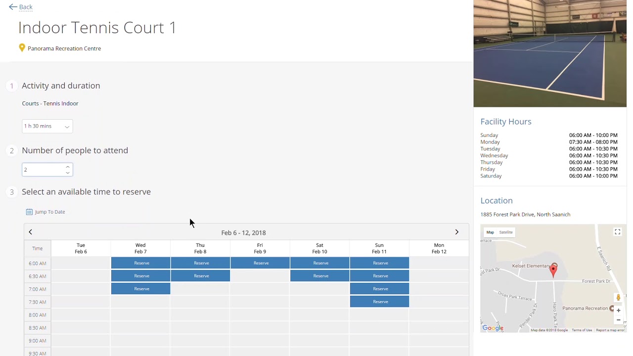 How to Book a Tennis Court – Panorama Recreation - YouTube