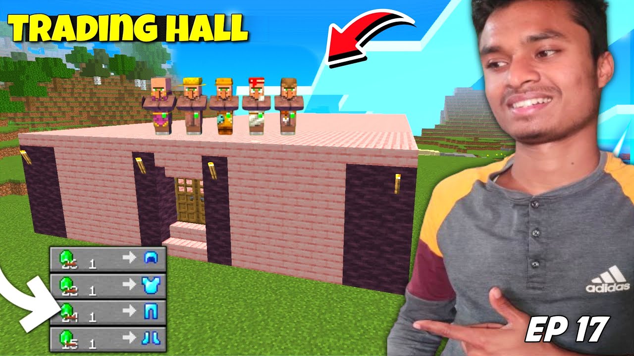 Big Trading Hall Bana Liya Finally Minecraft Me 😍 | Minecraft Survival ...