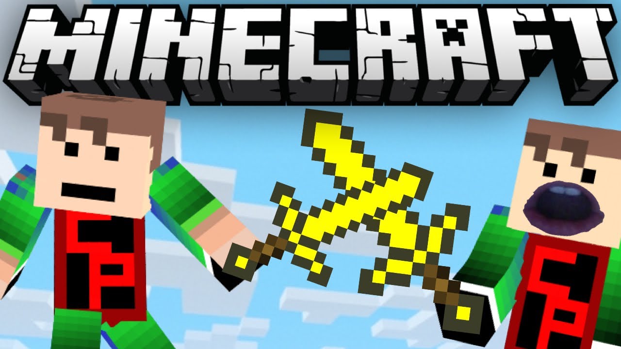 Minecraft: GOLDEN SWORD BATTLE! - YouTube