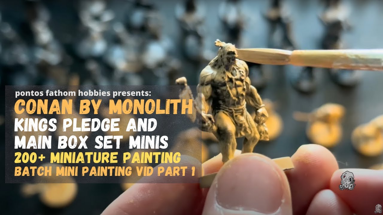 Conan by Monolith Kings Pledge Tabletop Miniatures Painting - Part 1 ...