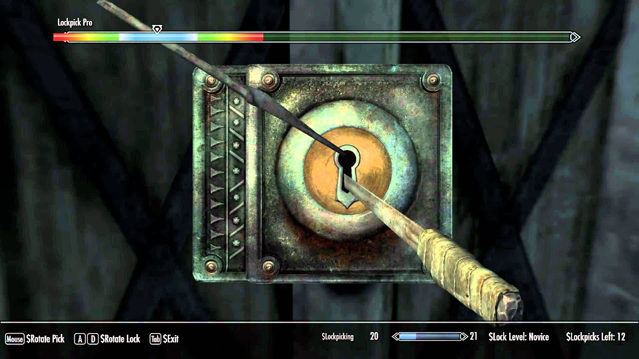 skyrim mods part2 Lockpick pro - YouTube