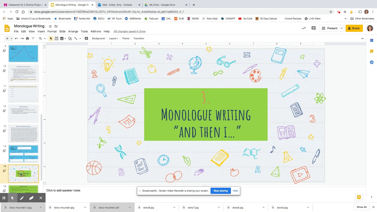 Monologue Writing Explanation - YouTube