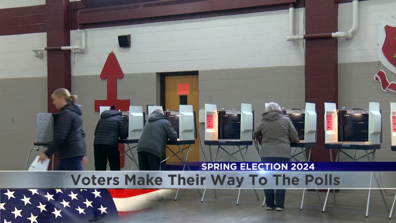 Voters make way to the polls during Spring Primary Election - YouTube
