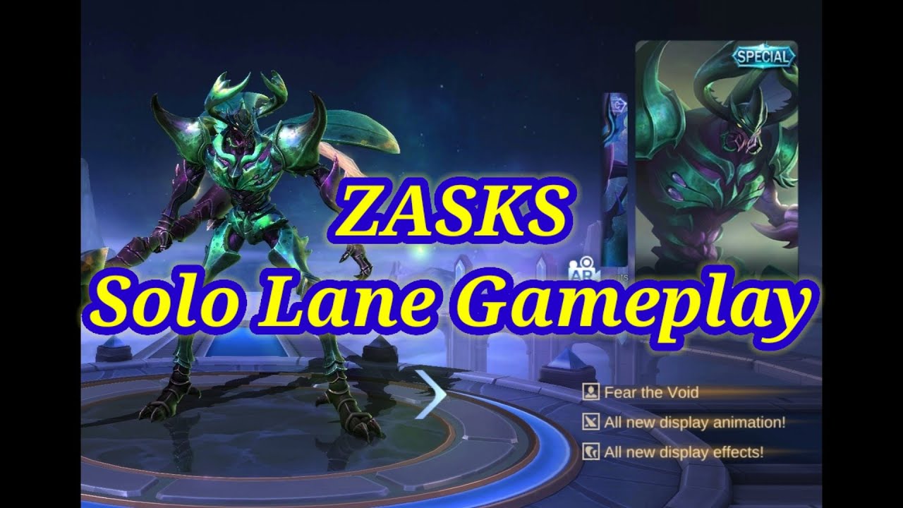 ZASK GAMEPLAY / SOLO LANE GAMEPLAY - YouTube