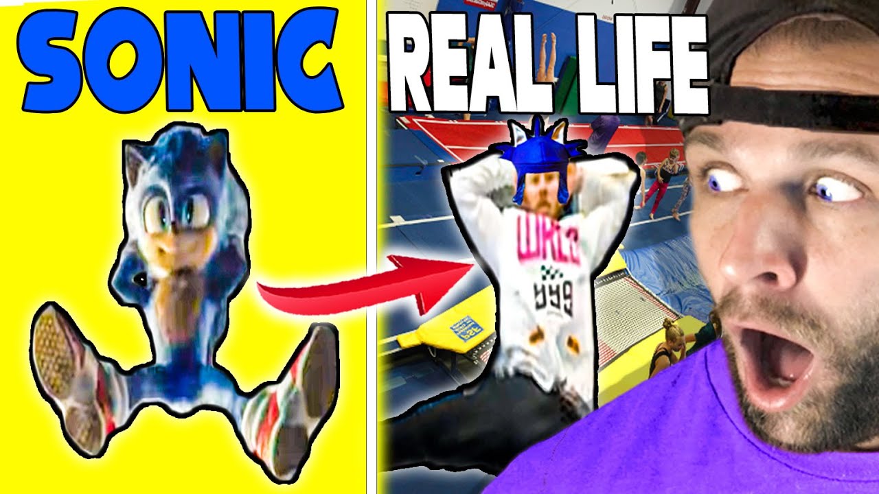 Sonic The Hedgehog Stunts In Real Life! - YouTube
