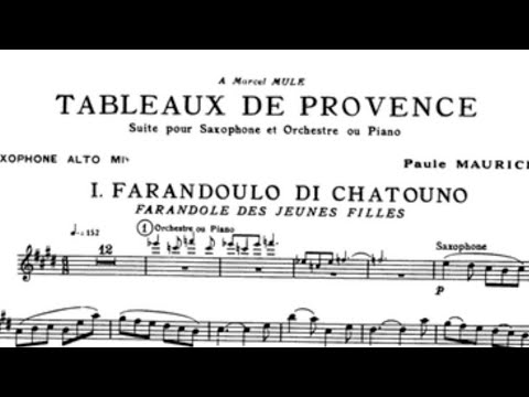 Tableaux de Provence Mvmt-1 Farandoulo di Chatouno Paule Maurice - YouTube