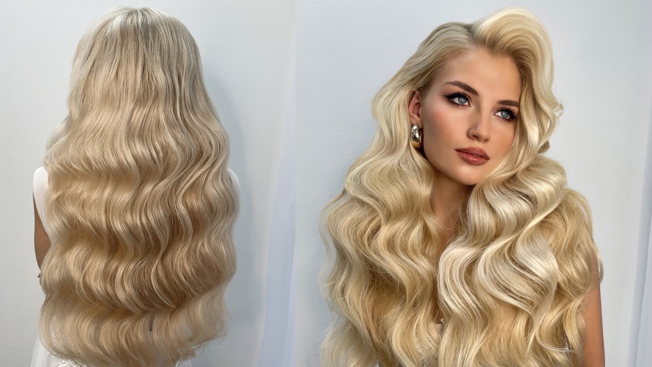 Amazing hairstyle Hollywood Waves tutorial - YouTube