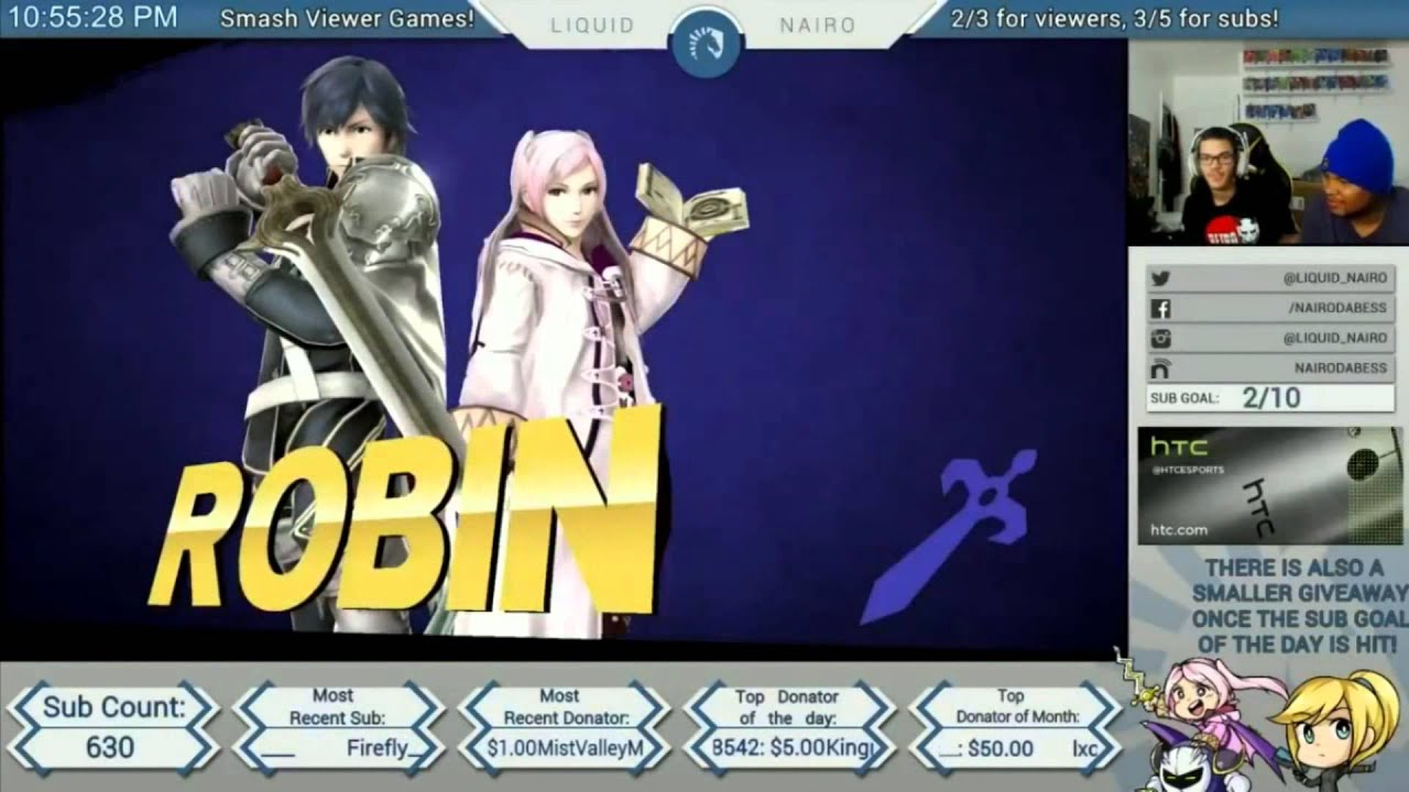 Super Smash Brothers Wii U - NairoMK (Robin) vs Gunblade (Lucas/Shulk ...