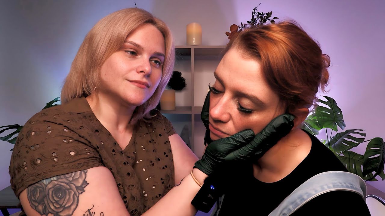 A Relaxing Real Person ASMR Skin Assessment - YouTube