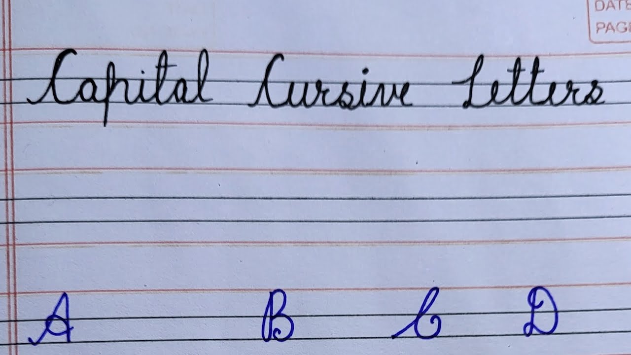 Capital Cursive Letters l Cursive alphabet A to Z l Write Cursive ...