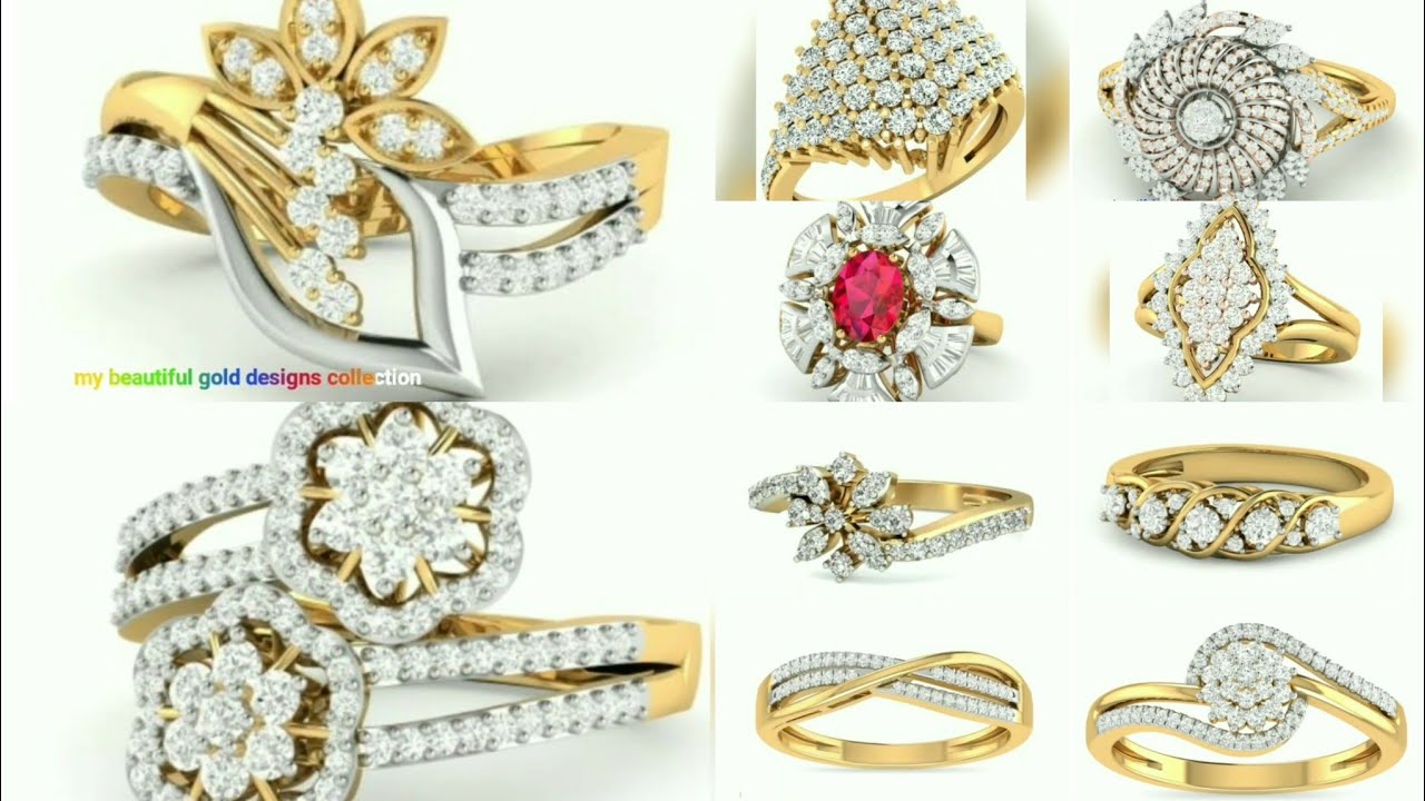 10 most Beautiful and unique diamond rings designs collection - YouTube