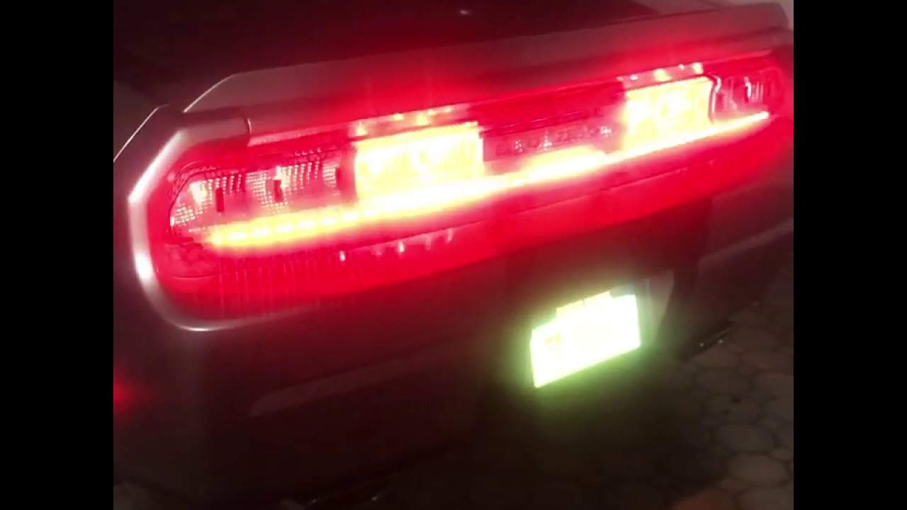 2014 Dodge Challenger Sequential LED Tale Light Installed - YouTube