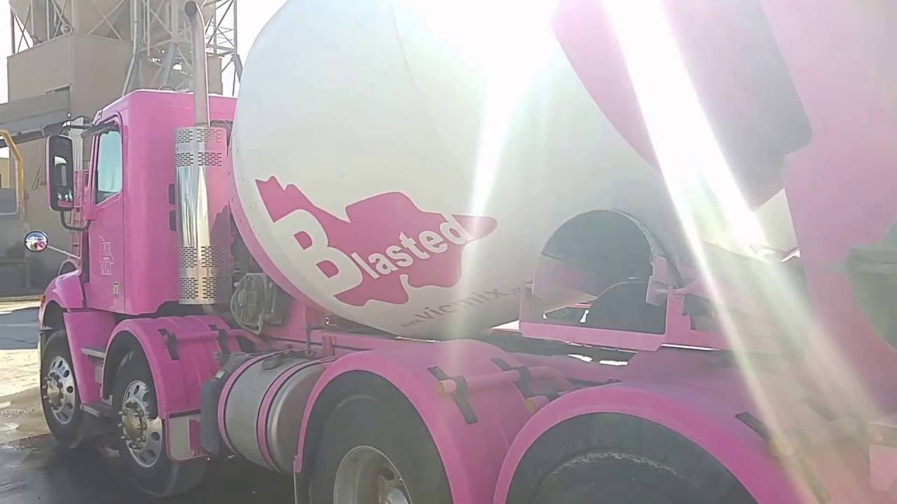 Pink Concrete Truck - Melbourne Australia - YouTube