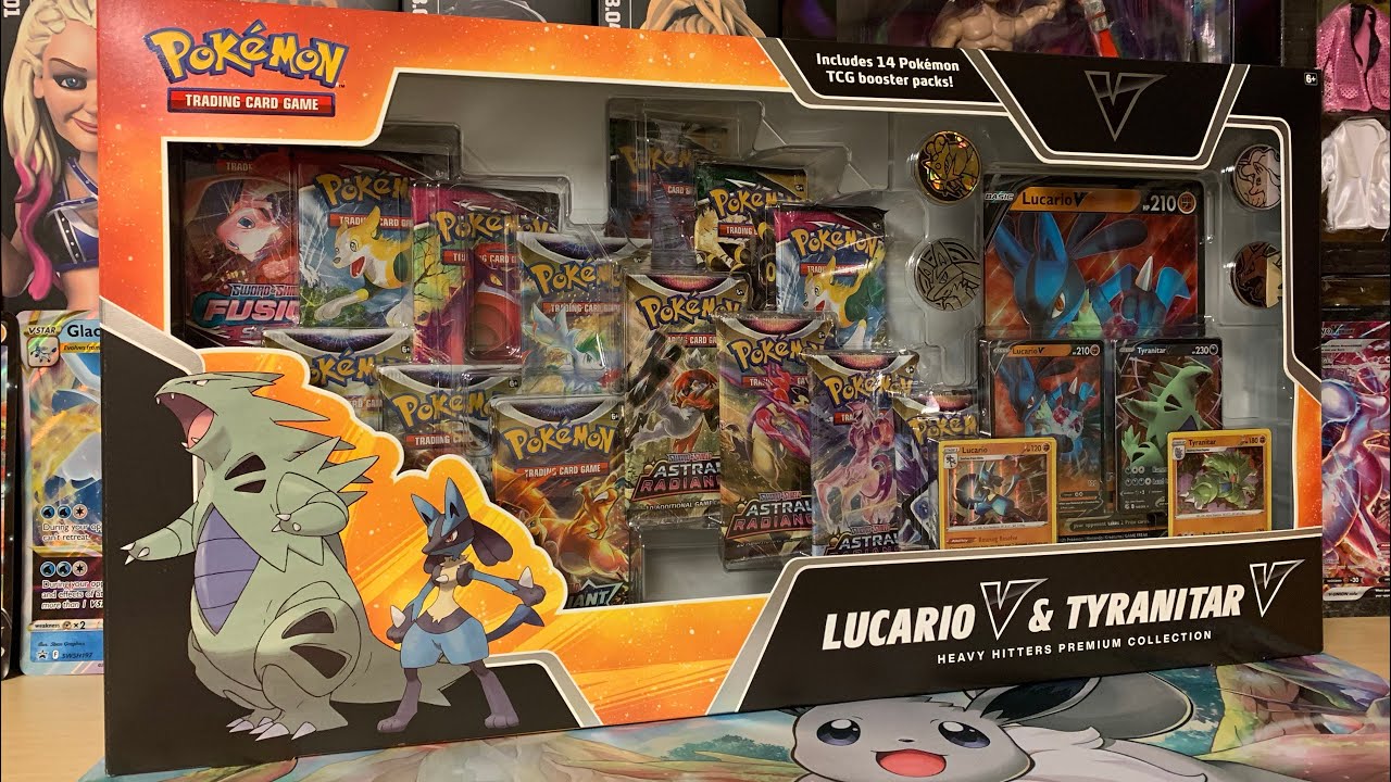 Lucario V and Tyranitar V Pokemon Box Opening! - YouTube