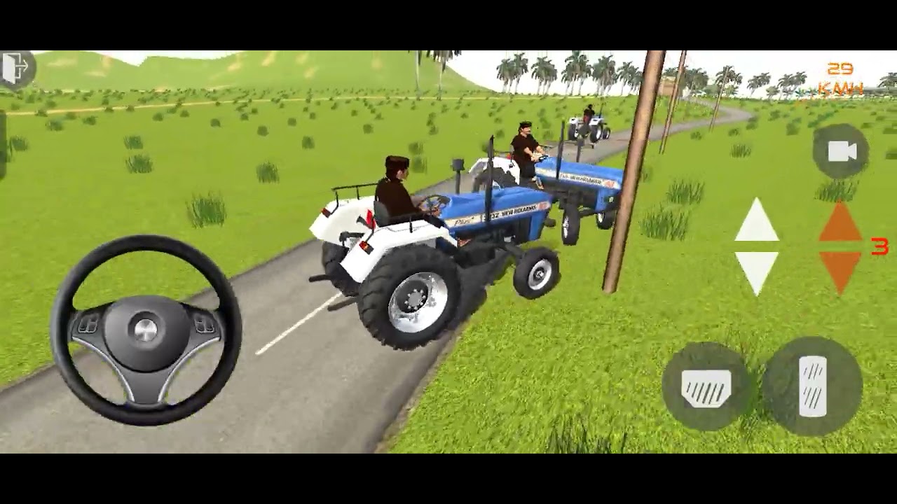 Indian Blue Holland Tractor Driving 3D part 1027| Tractor Game ...