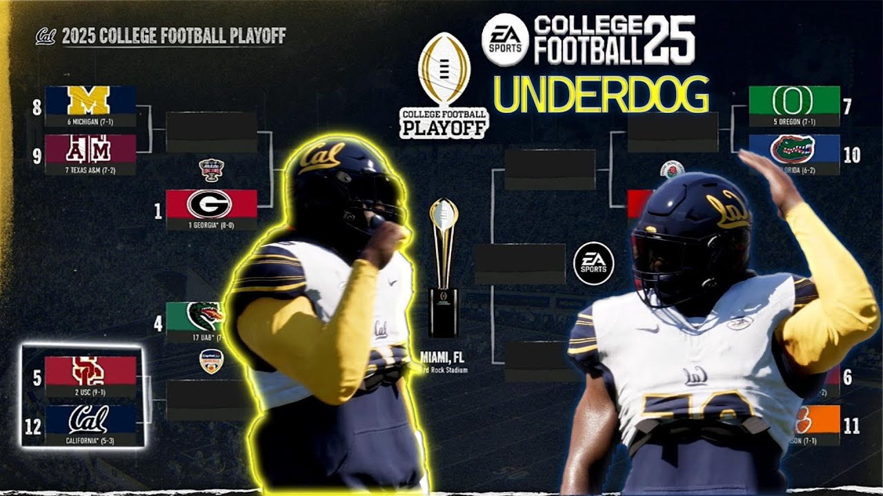 Sneaking Into The CFP|College Football 25| RTG Underdog 2-Star QB - YouTube