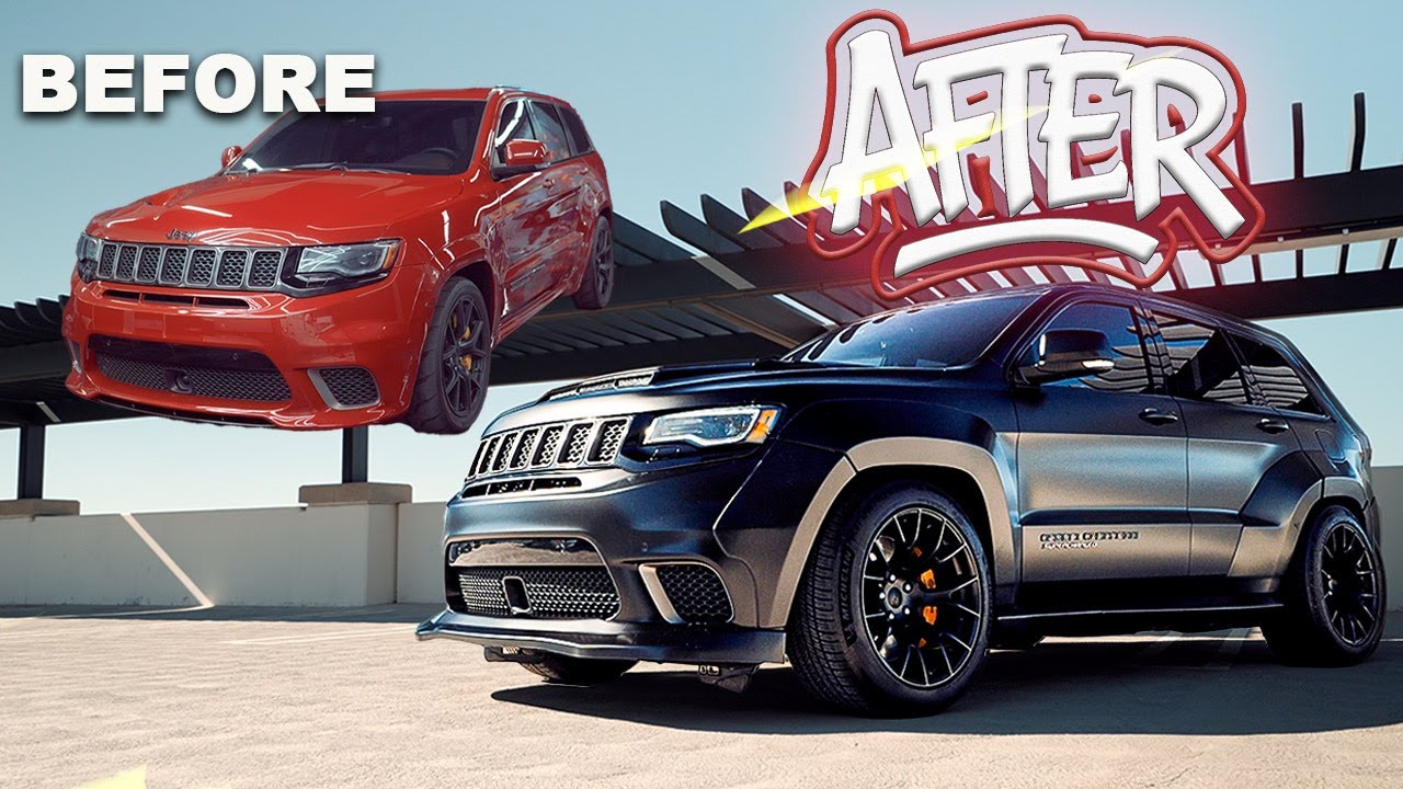 Turning a Stock Red Trackhawk into a WIDE BODY BEAST! - YouTube