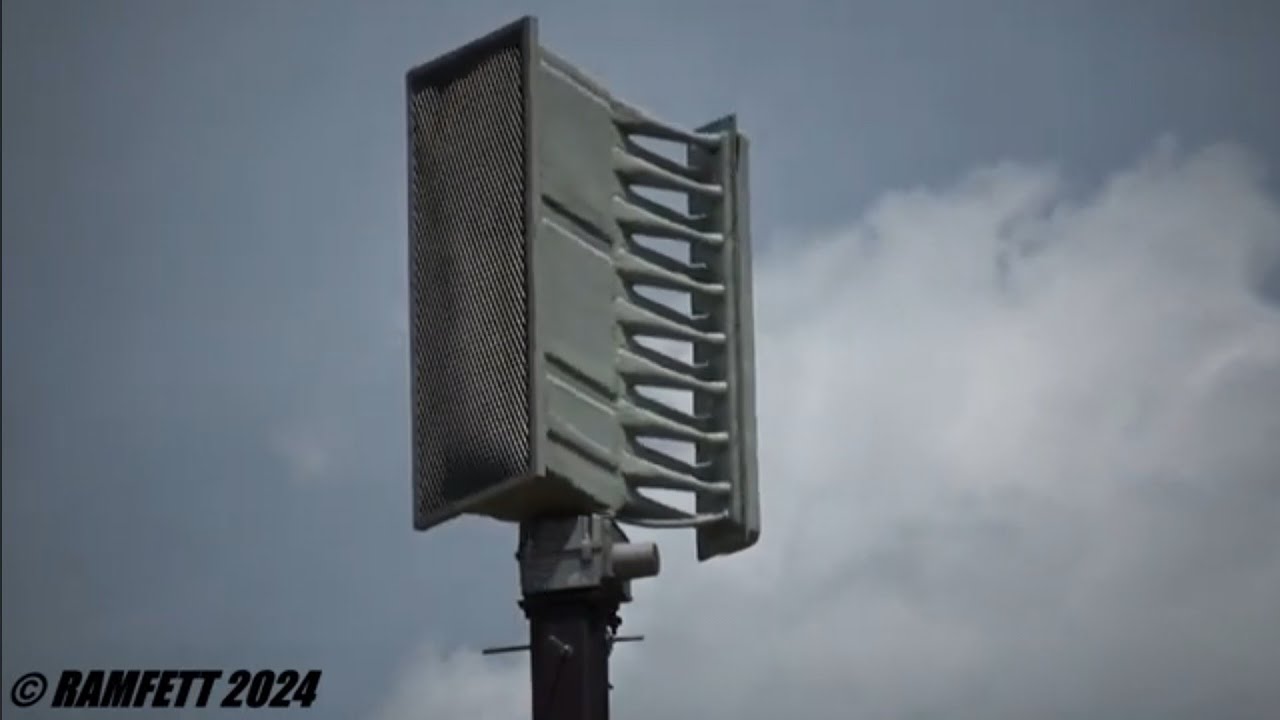 Whelen WPS-3000 Tornado Siren Test, Fast Wail, Eagle, WI 7/10/2024 ...