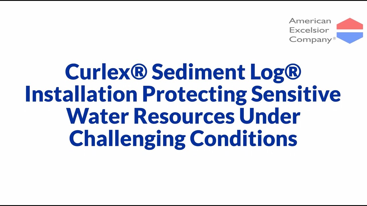 Curlex® Sediment Log® Iowa - YouTube