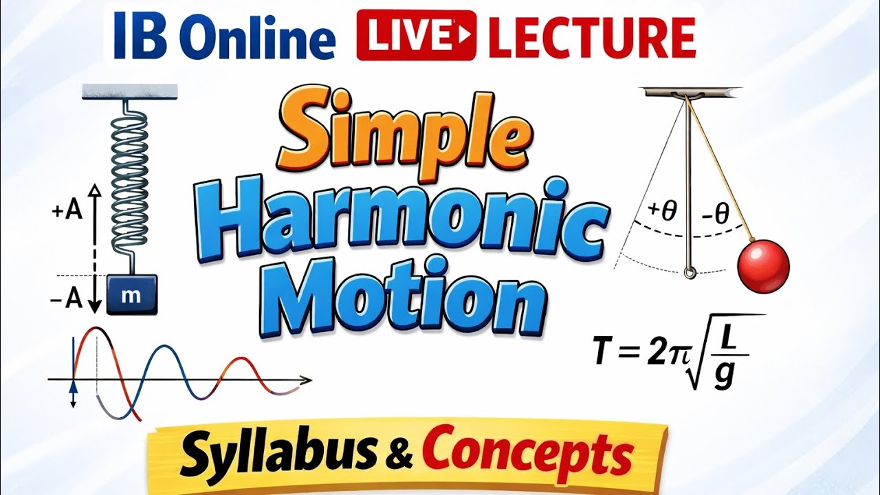 Simple Harmonic Motion (SHM) | IB Physics Online Live Lecture - YouTube