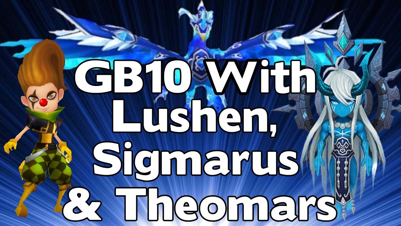Summoners War - GB10 Team with Theomars, Lushen and Sigmarus - 3 Nuker ...