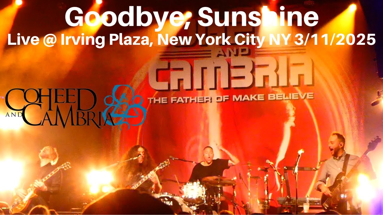 Coheed and Cambria - Goodbye, Sunshine LIVE (debut) @ SOLD OUT Irving ...