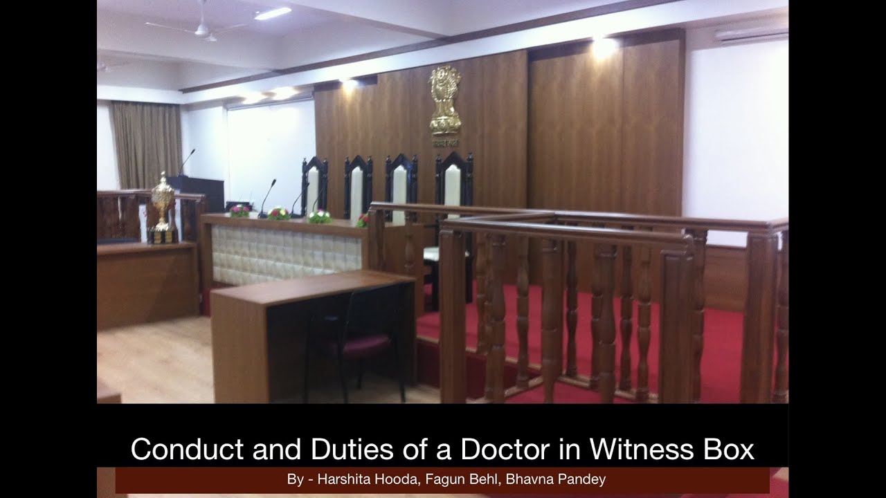 Conduct of doctor in witness box - YouTube