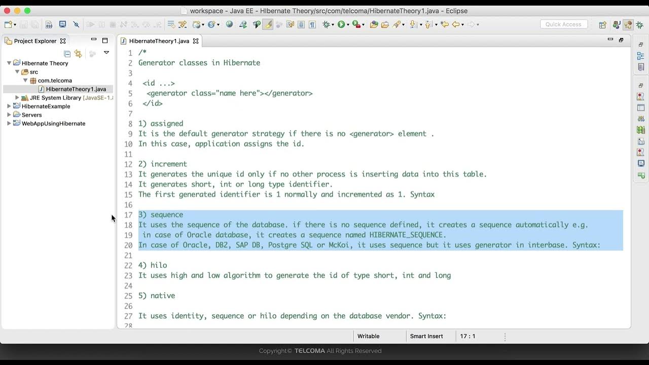 14 Generator classes in Hibernate - YouTube