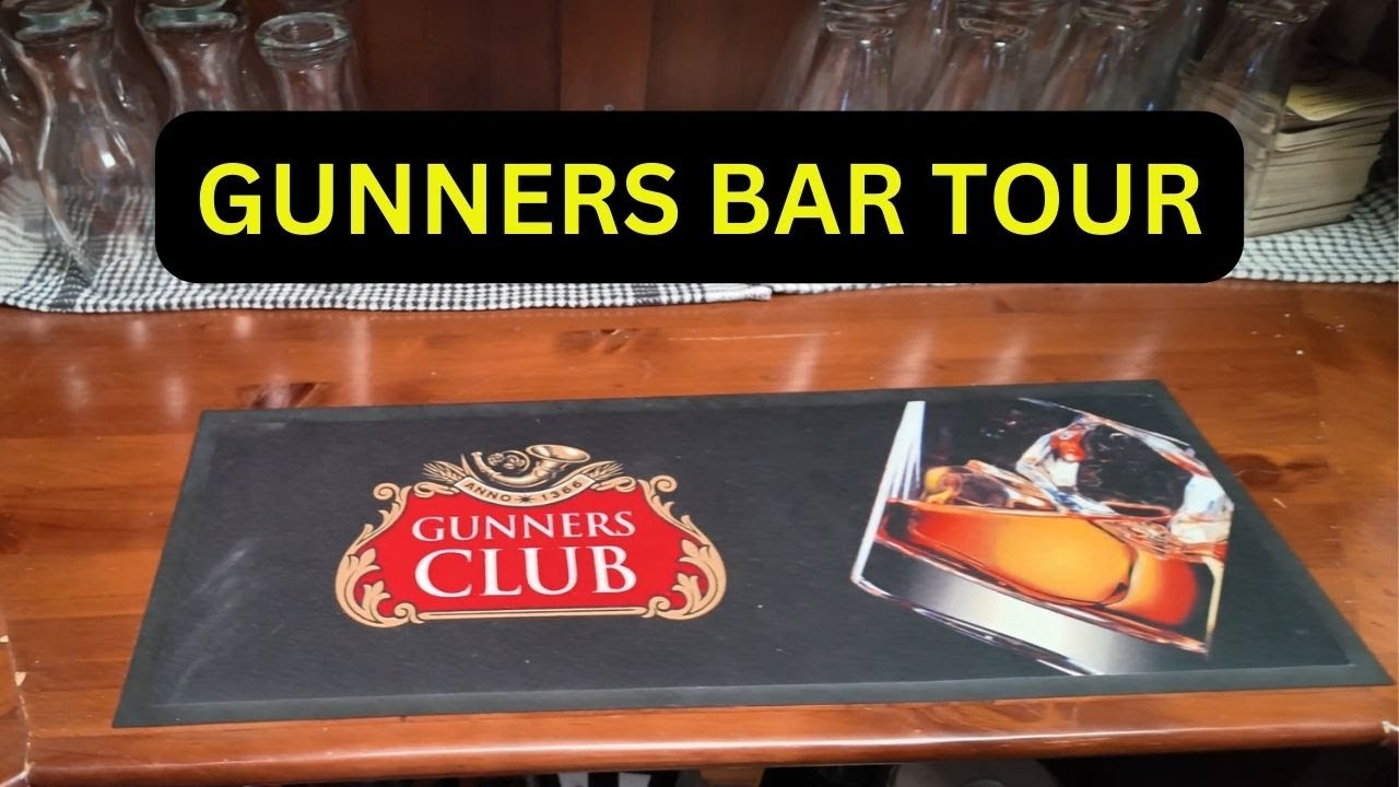 Personal Tour of The Gunners Club - Military Themed Shed Bar - YouTube