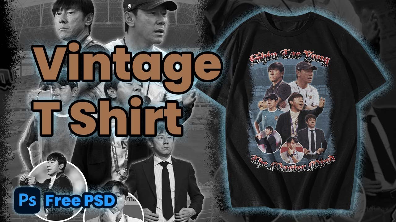 Vintage T-Shirt - Photoshop Tutorial - YouTube