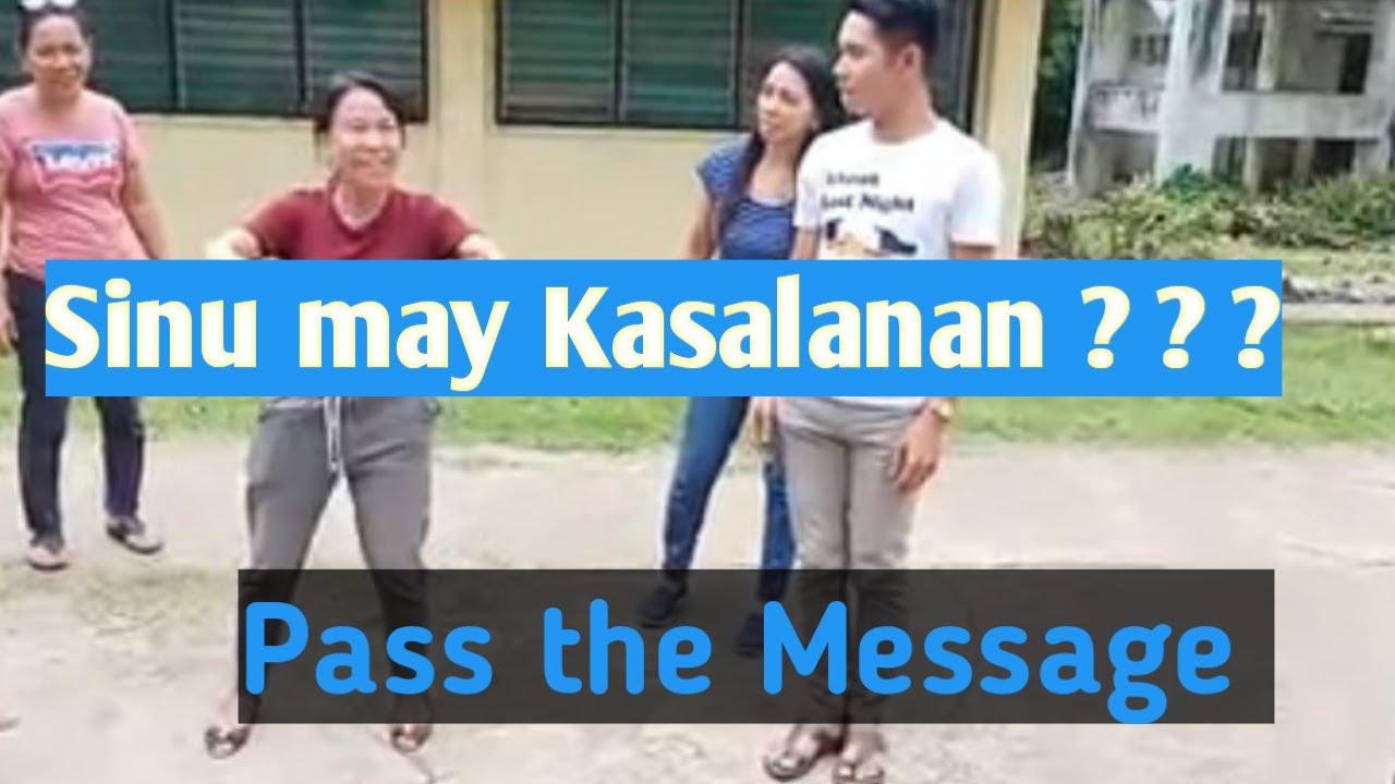 Pass the message challenge | Panu naipapasa ang mensahe | Funny - YouTube