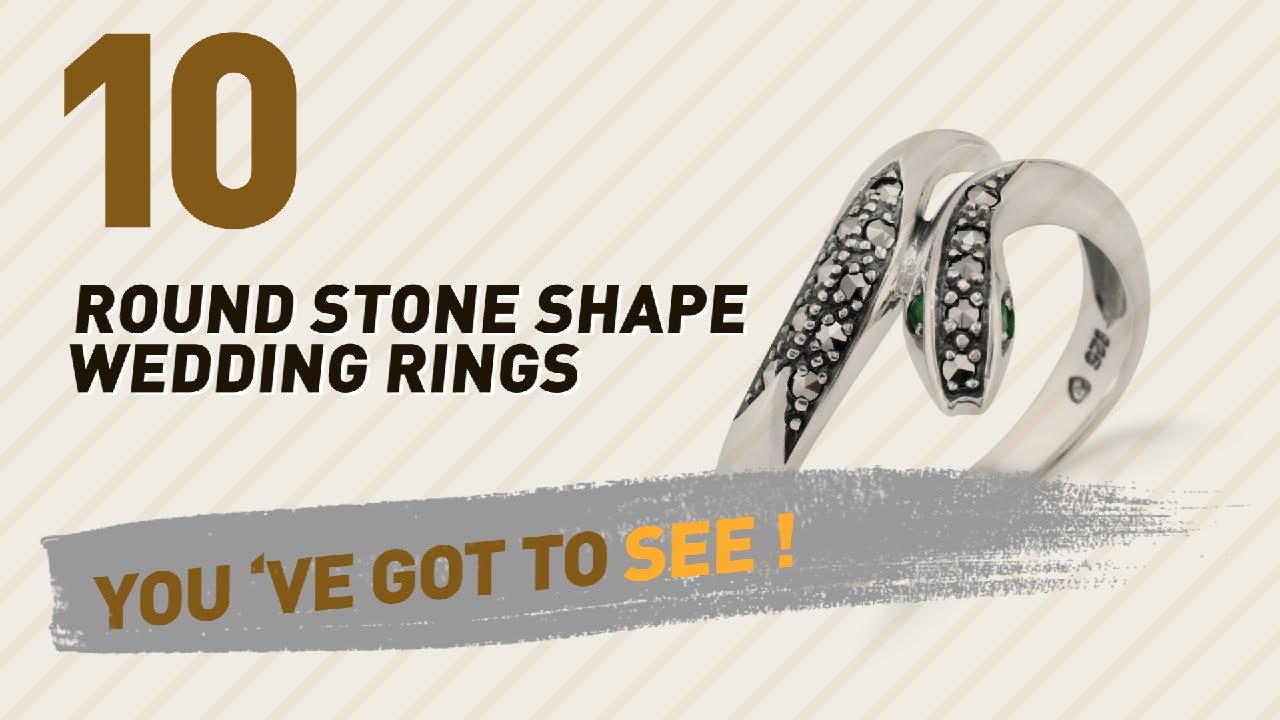 Round Stone Shape Wedding Rings Top 10 Collection // UK New & Popular ...