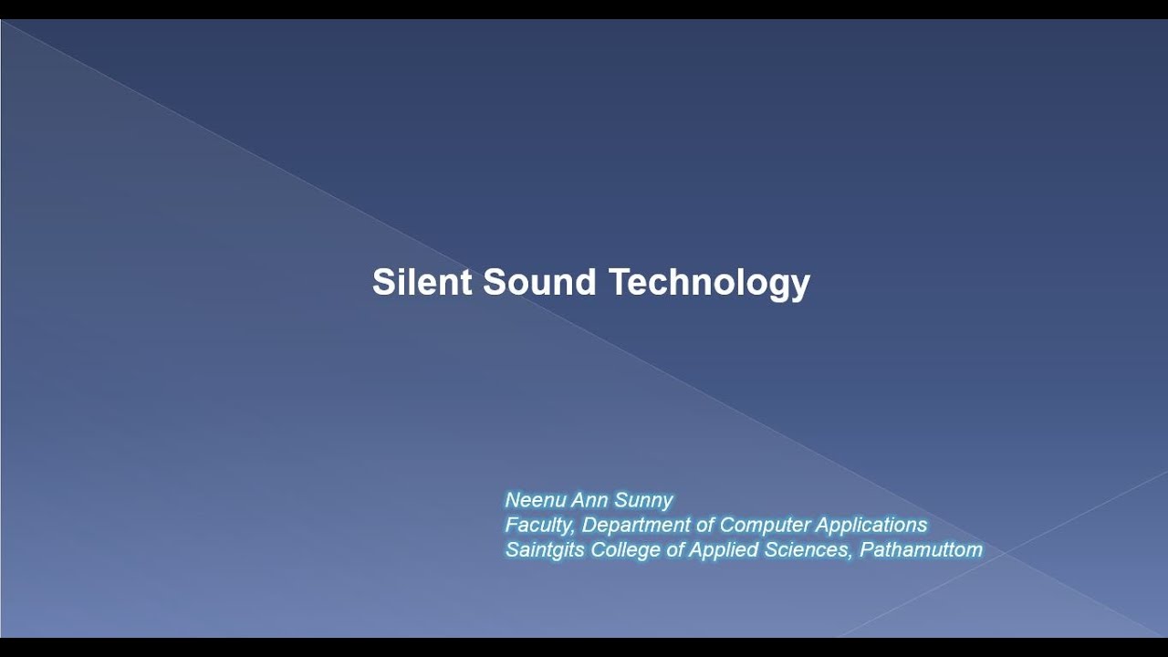Silent Sound Technology - YouTube