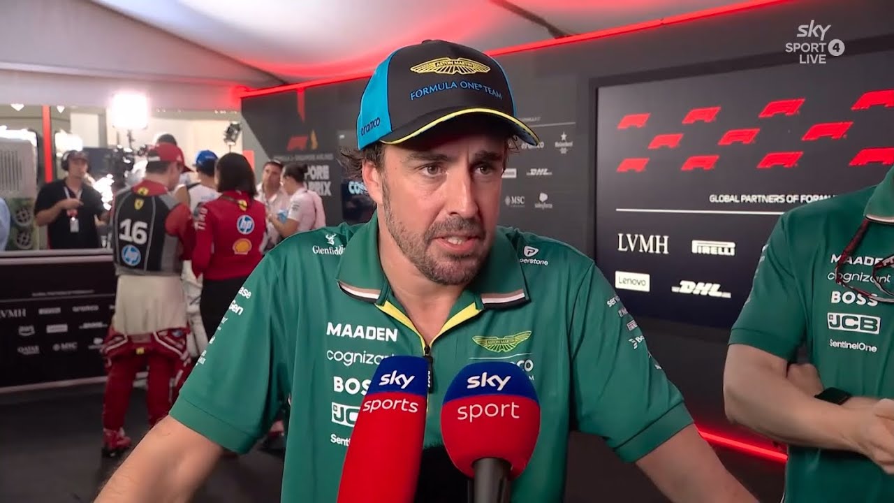 Fernando Alonso Interview After 2025 Singapore GP Race - Talk About ...
