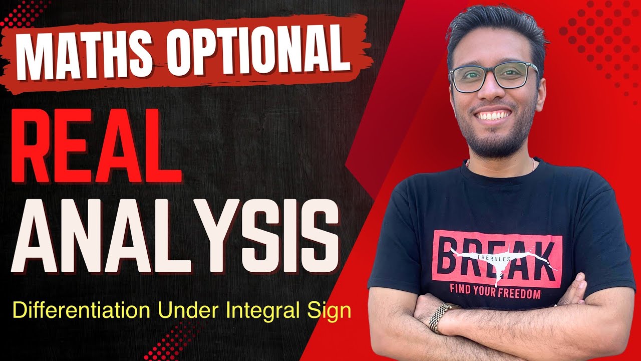 Lec 47: Differentiation Under Integral Sign 3 | Real Analysis | UPSC ...