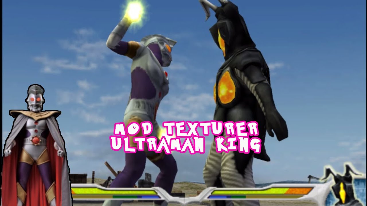 MOD TEXTURER ULTRAMAN KING ULTRAMAN FE0 PSP GAMEPLAY - YouTube