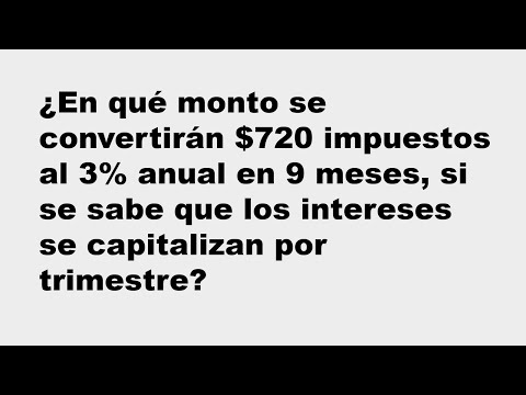 13 Interes Compuesto - Calculo del Monto con transformacion de tiempo ...