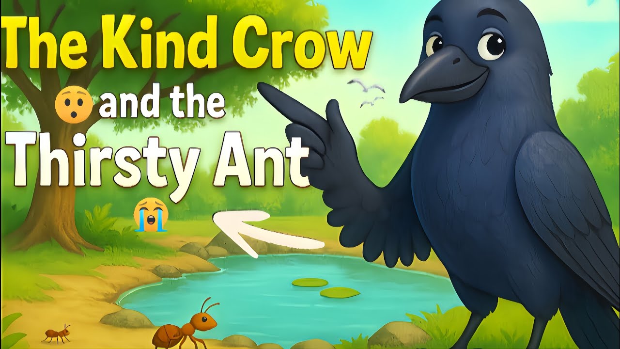 THE KIND CROW AND THIRSTY ANT | KIDS MORALABLE STORY | KIDS STORY LIFE ...