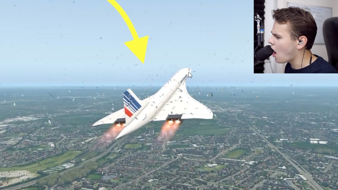 Realistic CONCORDE Birdstrike - NEW CONCORDE UPDATE - YouTube