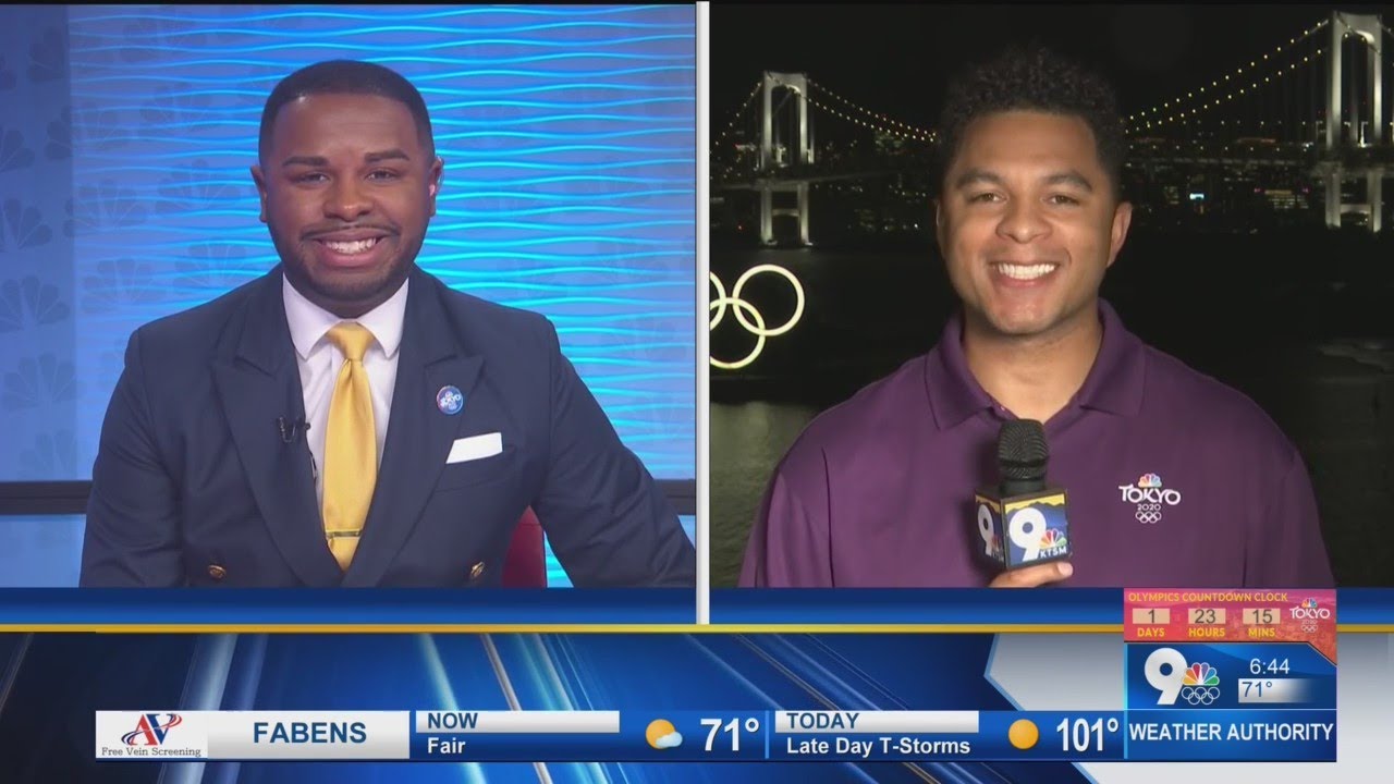 KTSM's J Russell interviews Olympic game correspondent is Justin ...