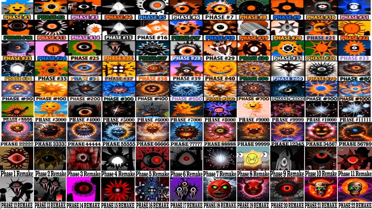 Incredibox Sprunki Mix All Phase: Phase 10 VS Phase 999-99999 VS All ...