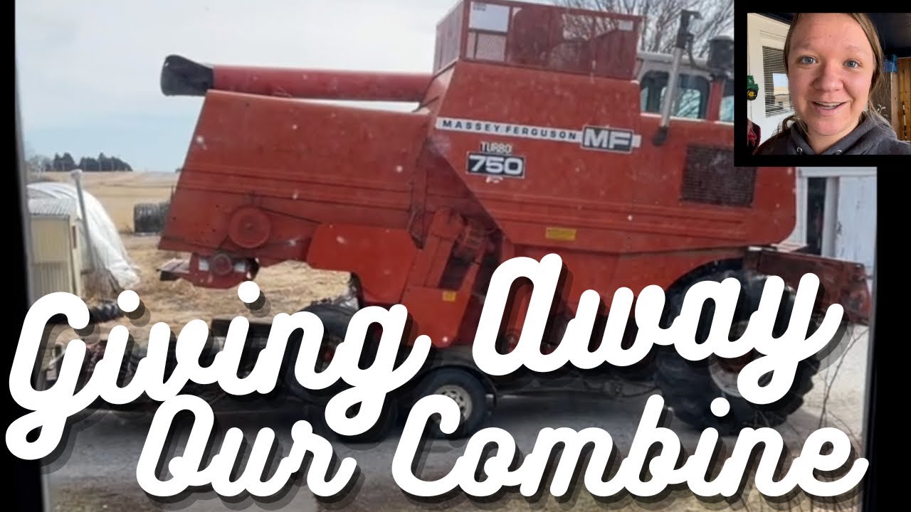 We Gave Our Combine Away!! Massey Ferguson 750 Combine! - YouTube